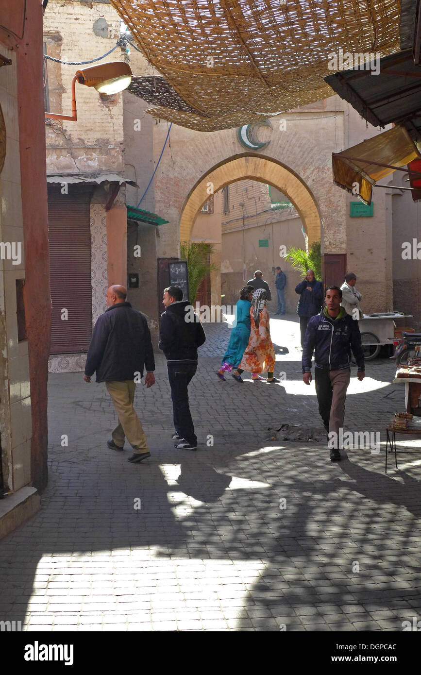 Morocco - Marrakesh Street scene Stock Photo - Alamy