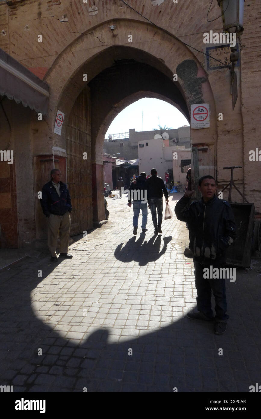 Morocco - Marrakesh Street scene Stock Photo - Alamy