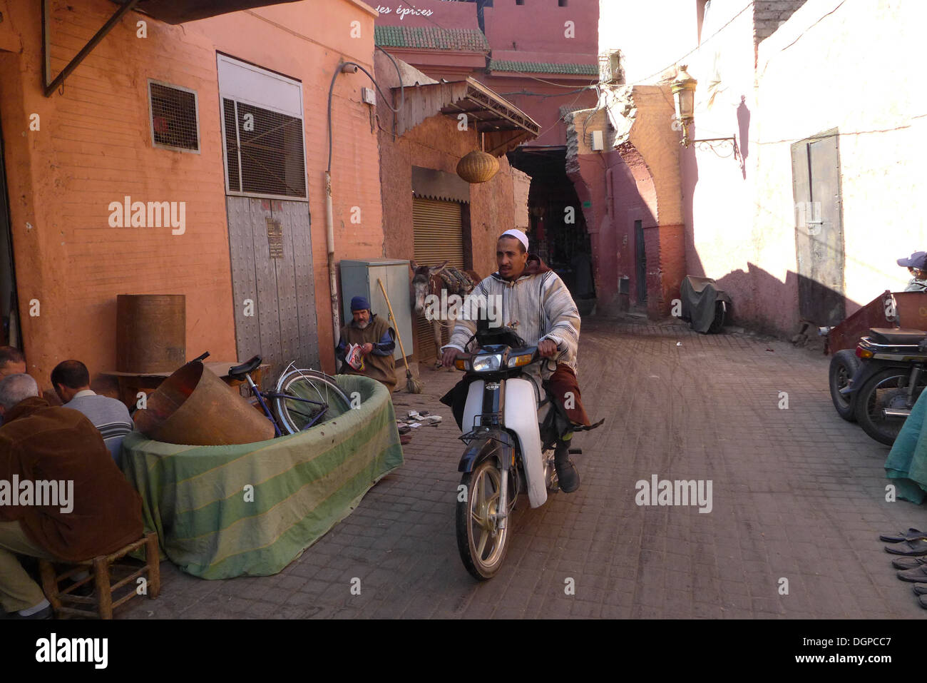 Morocco - Marrakesh Street scene Stock Photo - Alamy