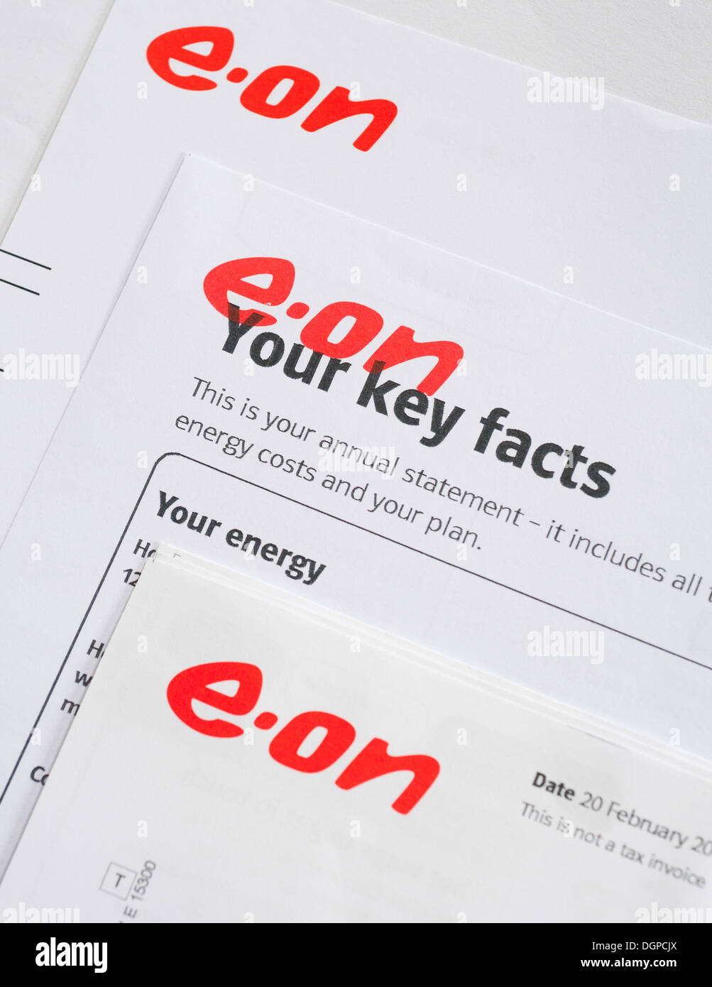 Eon energy bill hi-res stock photography and images - Alamy