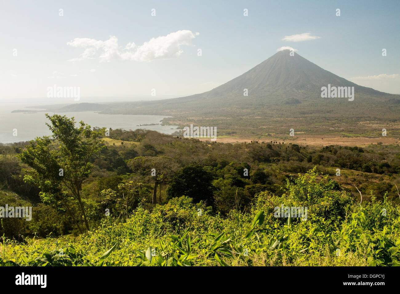 Concepción volcano viewed from Maderas volcano, Ometepe Island ...