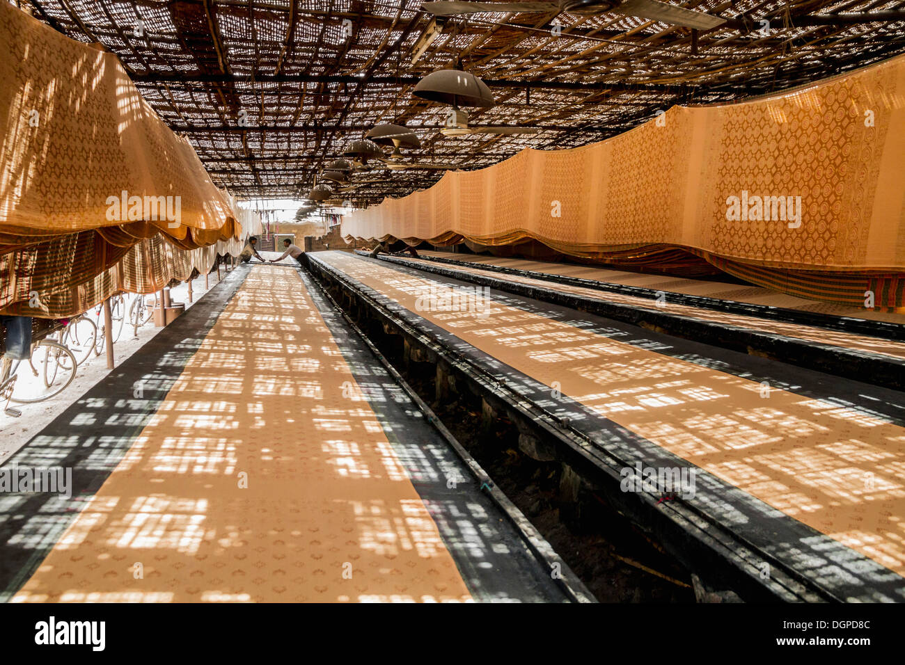 India, Rajasthan, Jodhpur, Interior of textile factory Stock Photo - Alamy