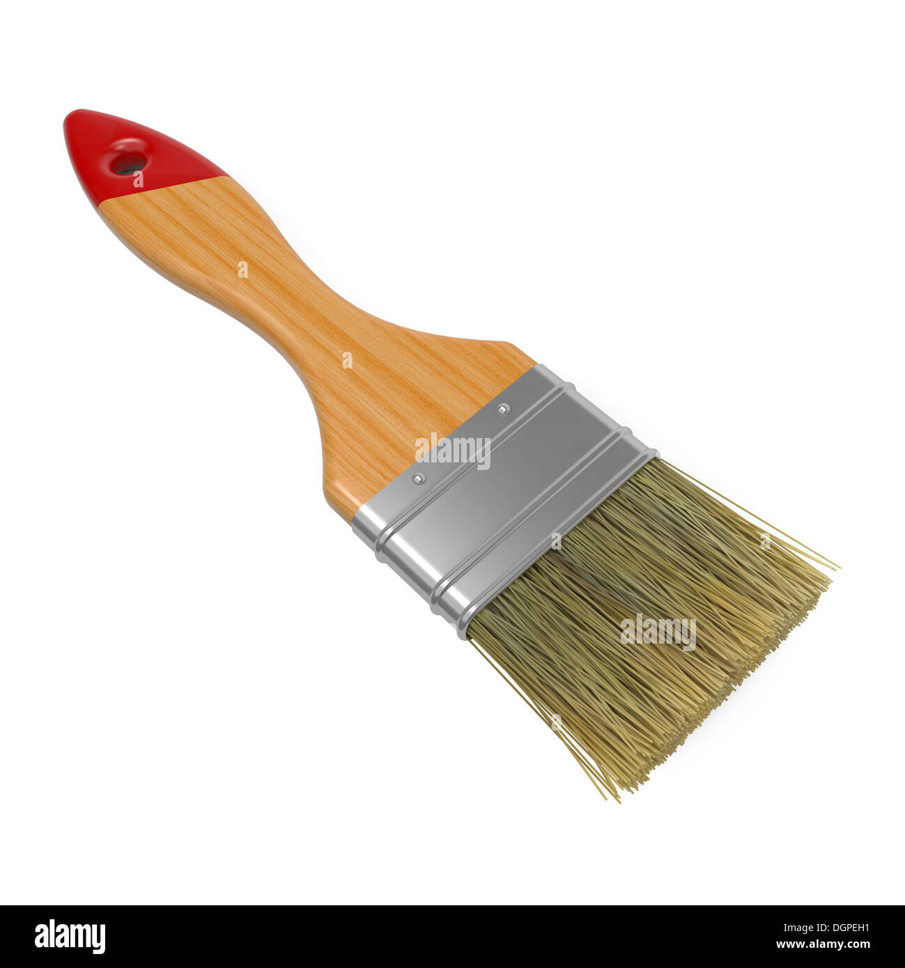 Paintbrush Isolated on White Background Stock Photo - Alamy