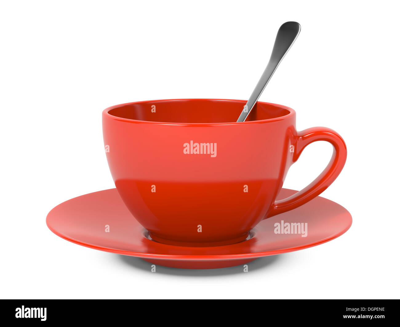 Teacup and spoon Cut Out Stock Images & Pictures - Alamy