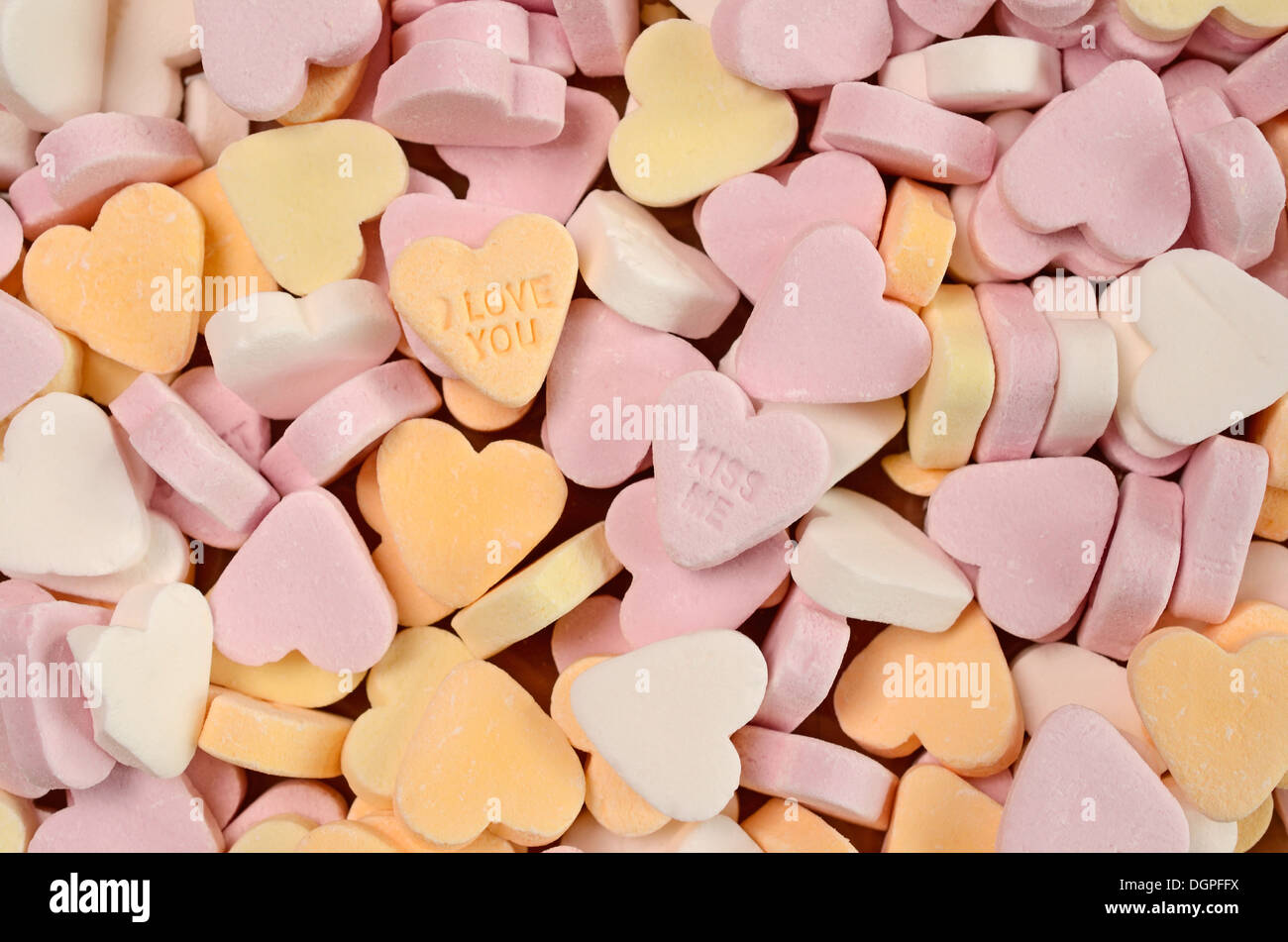 Sweet hearts background, loving concept Stock Photo - Alamy