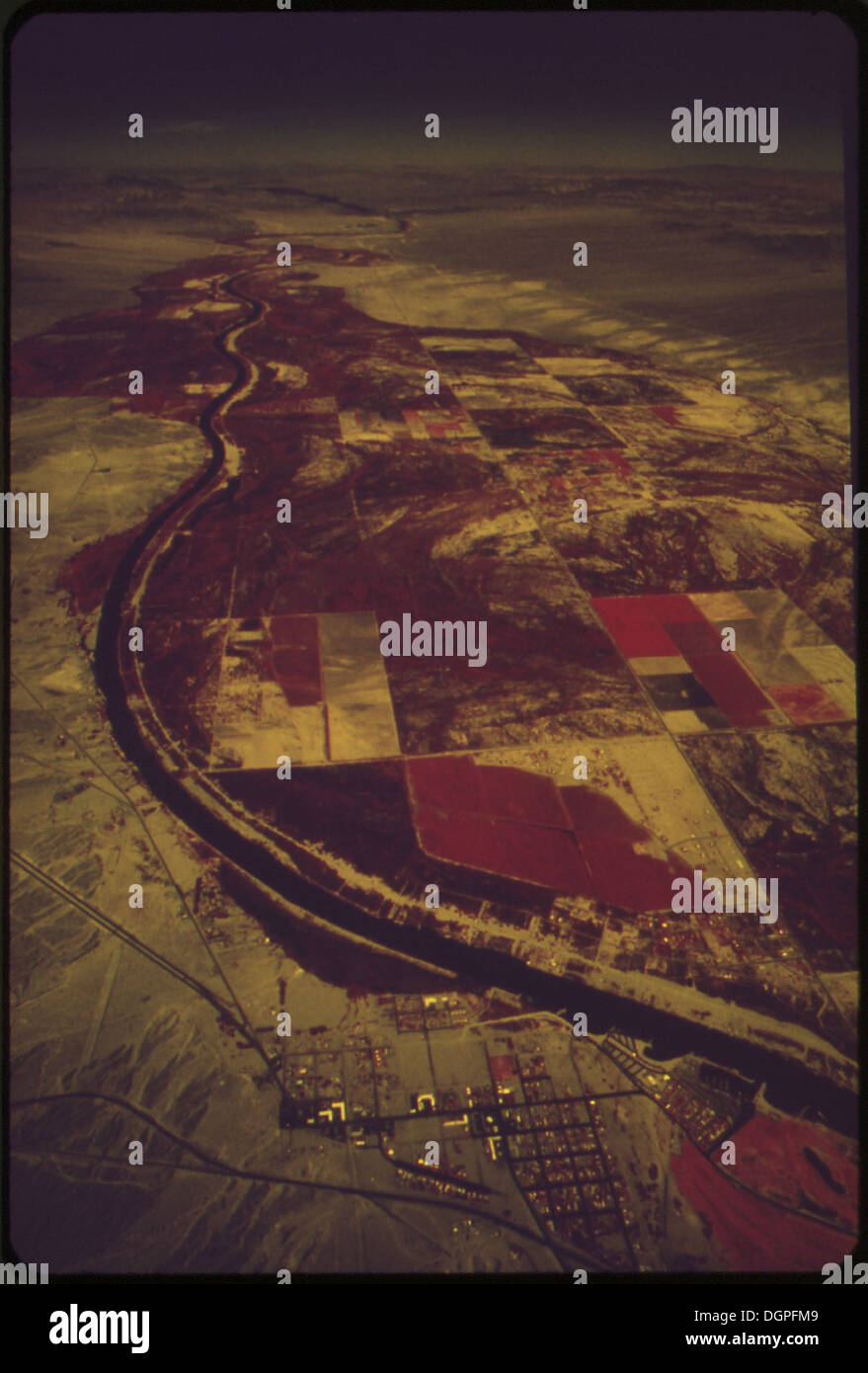 The Colorado River irrigates crops and vegetation in the region ...