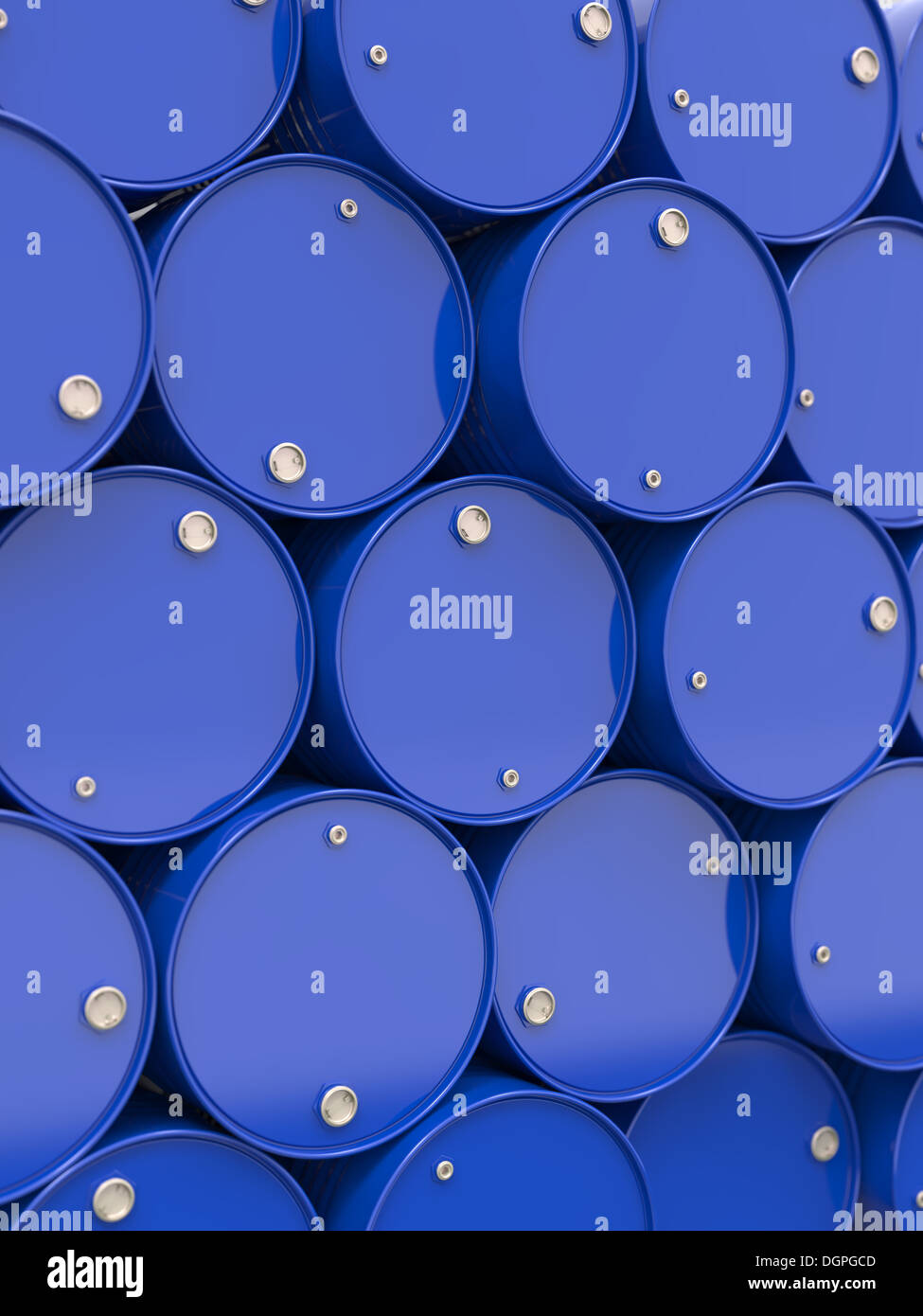 Oil Barrels Stacked Up Stock Photo - Alamy