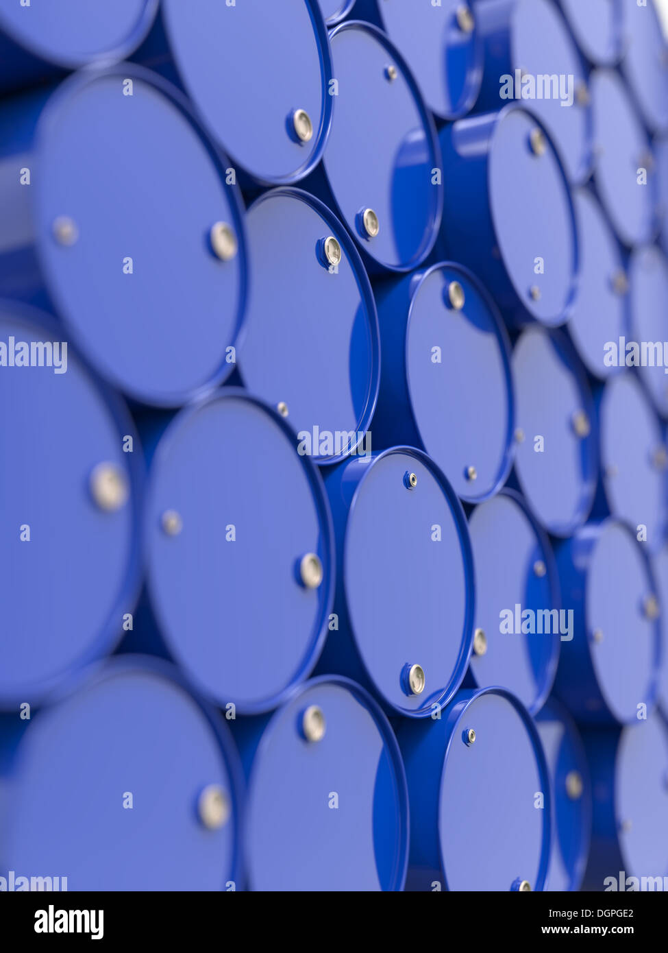 Oil Barrels Stacked Up Stock Photo - Alamy