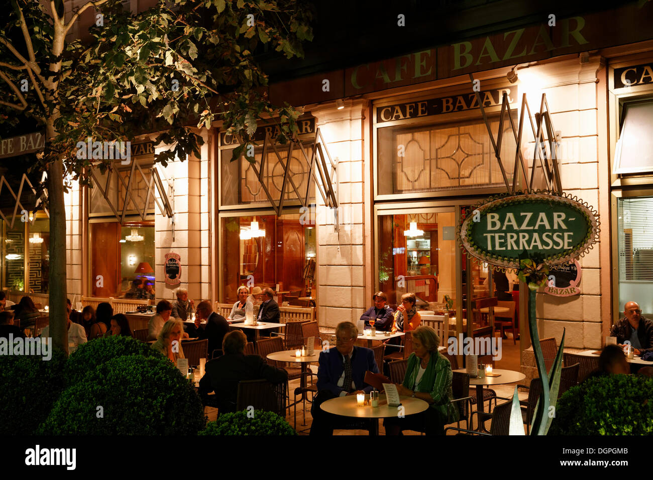 Bazar-Terrasse, Café Bazar on Elisabethkai, Salzburg, Austria, Europe ...