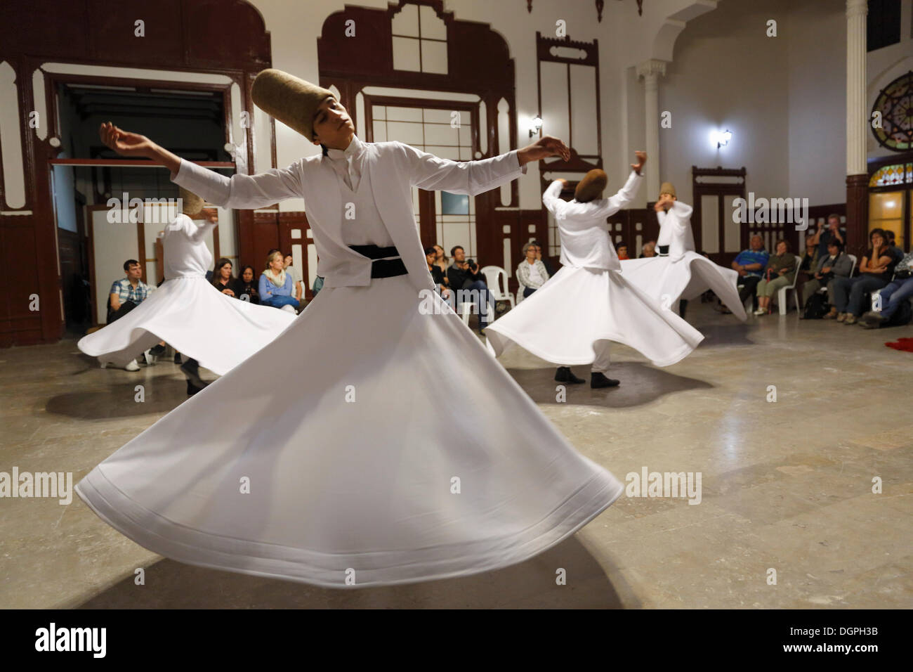 Whirling Dervishes dancing the Sema, a Dervish dance, Sirkeci Railway ...