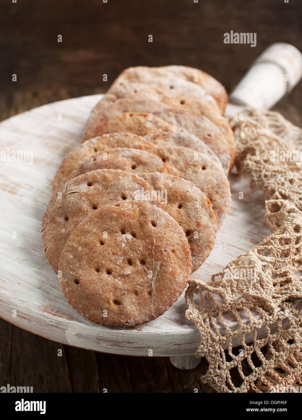 Rye flat bread Stock Photo - Alamy
