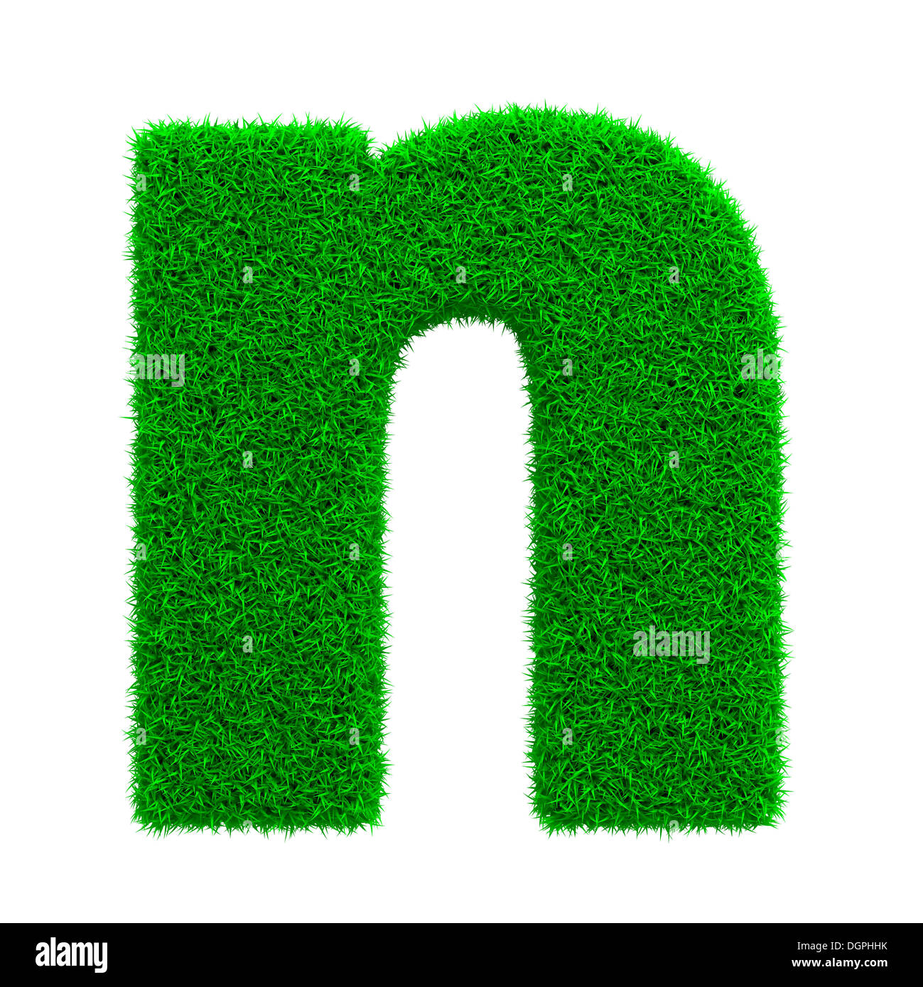 Grass letter on white hi-res stock photography and images - Alamy