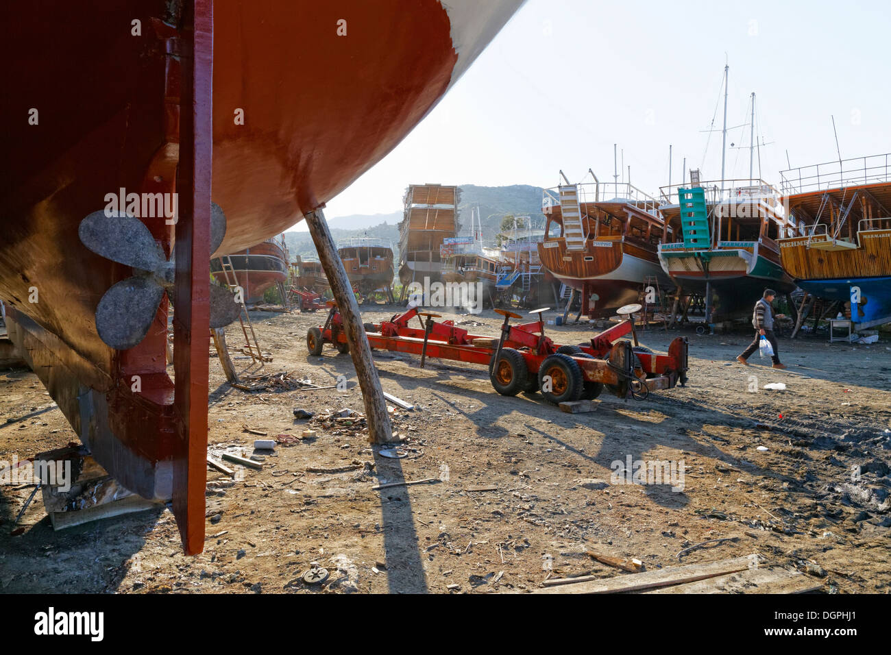 Turkey, View of shipyard Stock Photo - Alamy