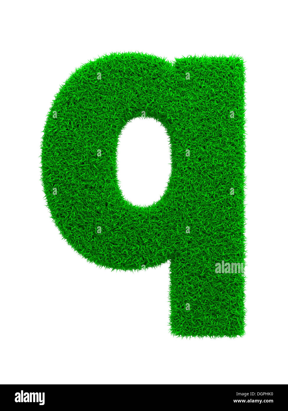 Grass Letter Isolated on White Stock Photo - Alamy