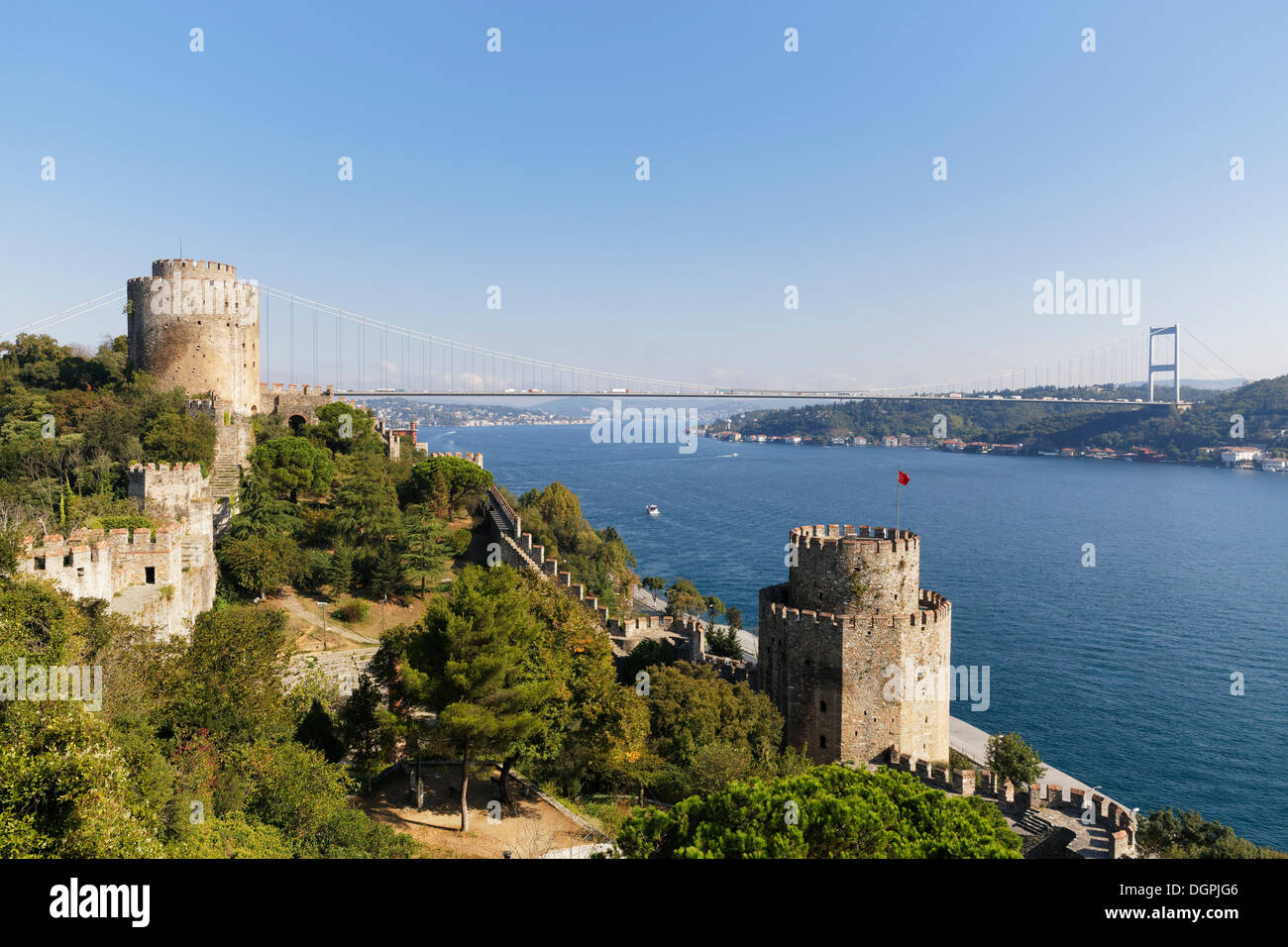 European fortress of Rumelihisarı or Rumelian Castle with Saruca Pasa ...