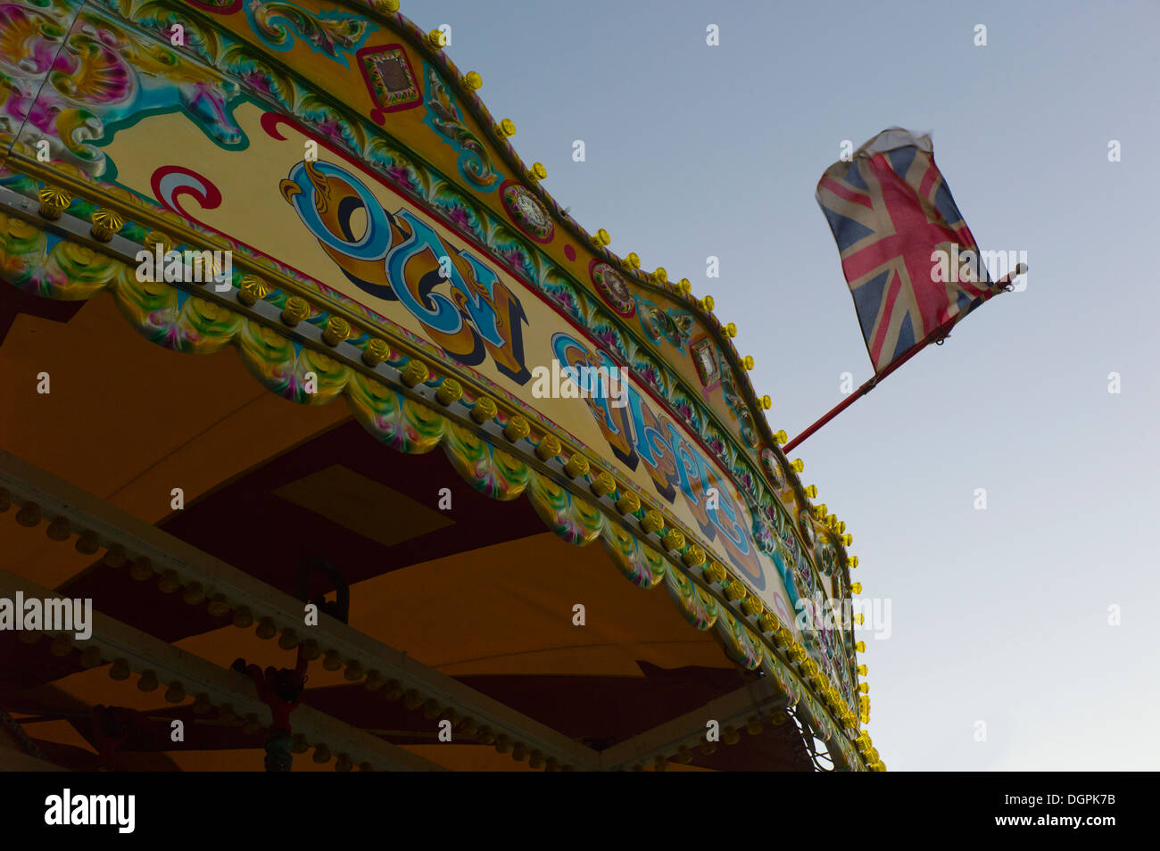 Fairground carousel roundabout flag hi-res stock photography and images ...