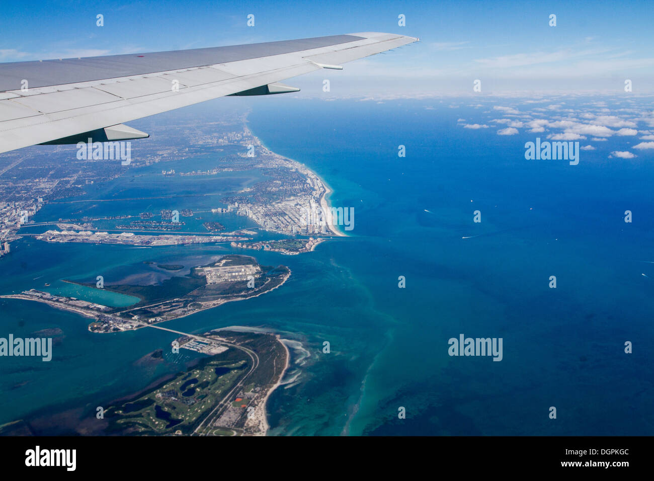 Aerial view of Miami, USA Stock Photo - Alamy