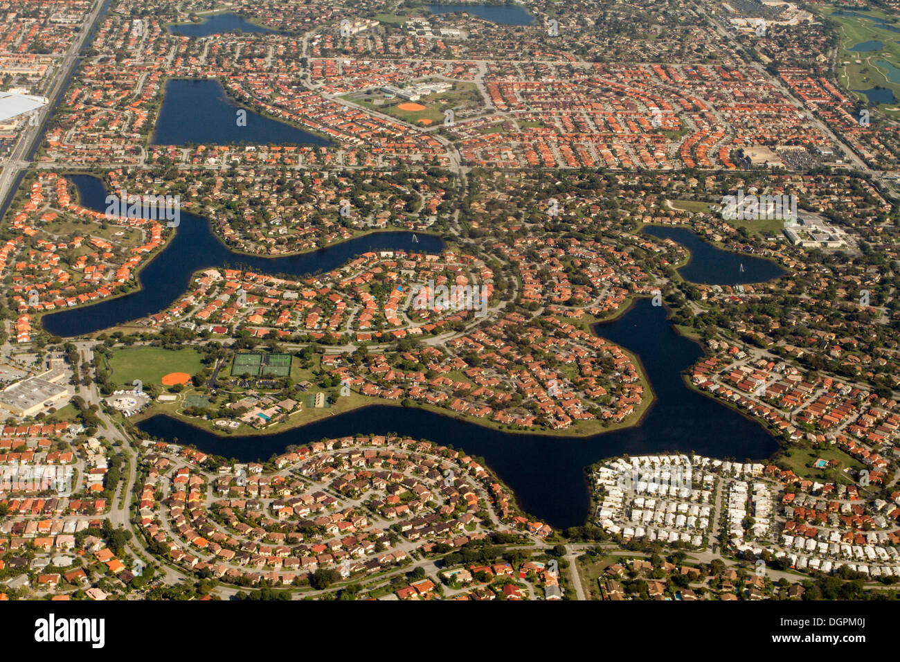 Aerial view of Miami, USA Stock Photo - Alamy