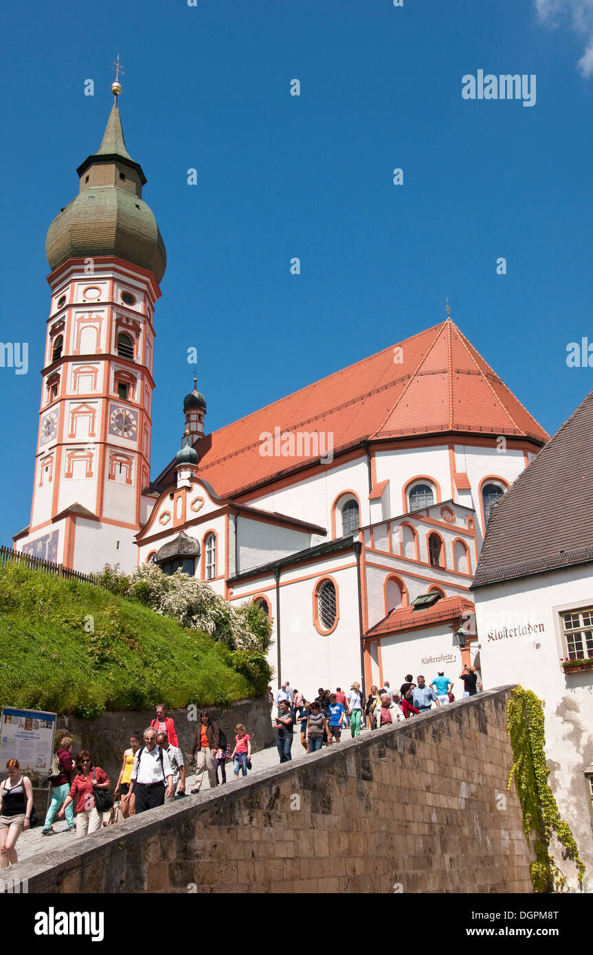 Germany, Bavaria, People at Andechs Abbey Stock Photo - Alamy