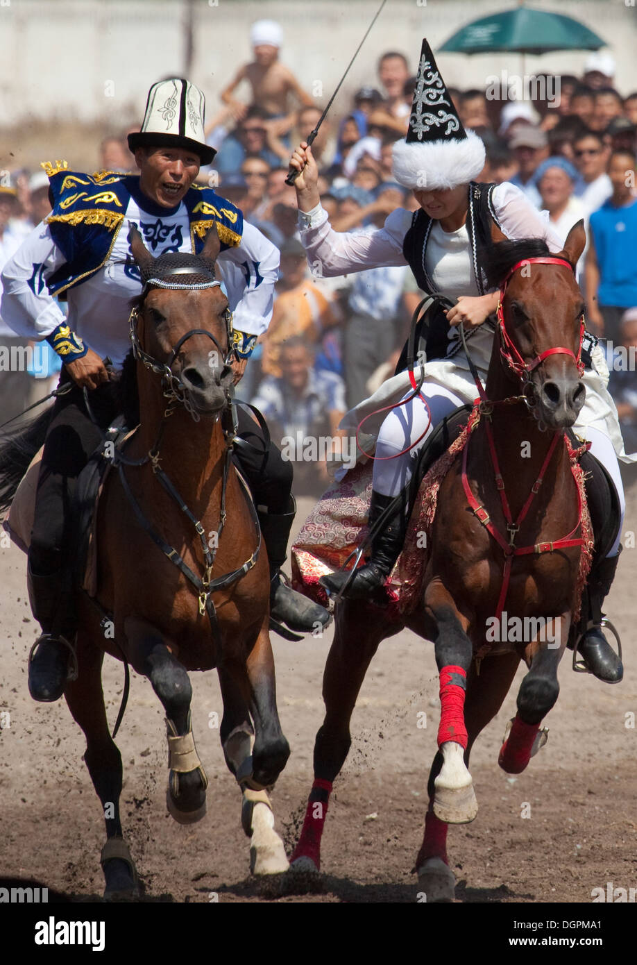 Man galloping on horse central asia hi-res stock photography and images ...