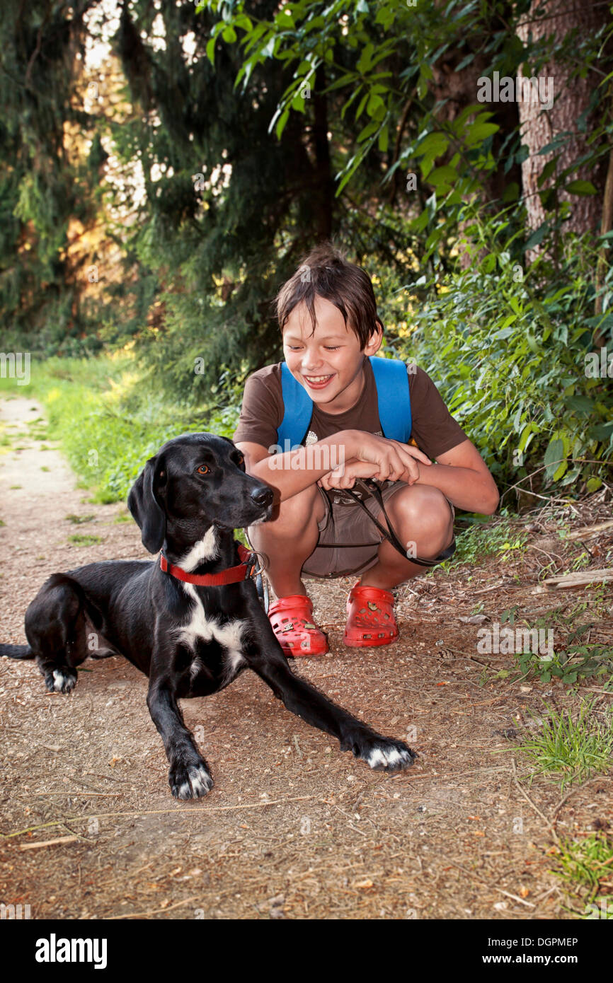 Boy With Dog Hunting High Resolution Stock Photography and Images - Alamy