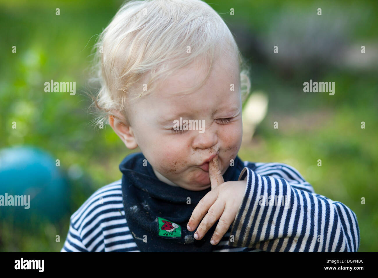 Small tired boy Stock Photo - Alamy