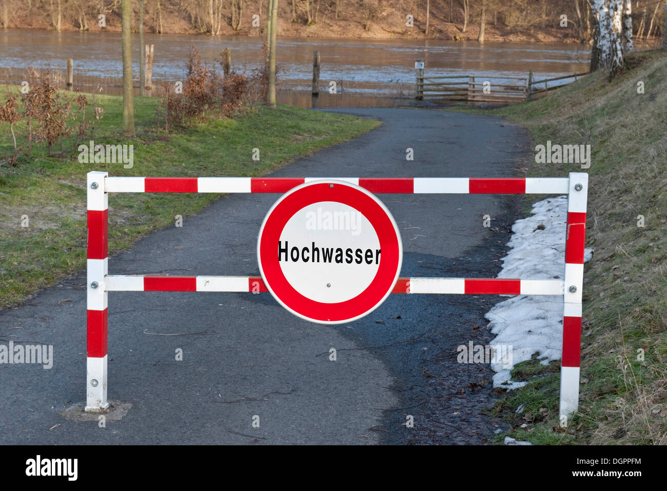 Flooding sign board hi-res stock photography and images - Alamy