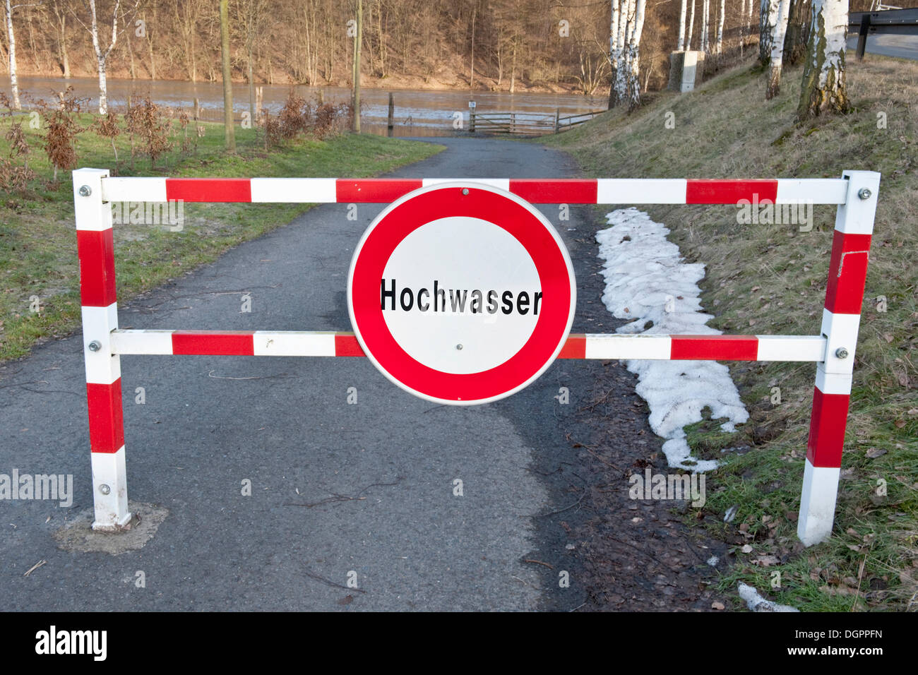 Flooding sign board hi-res stock photography and images - Alamy