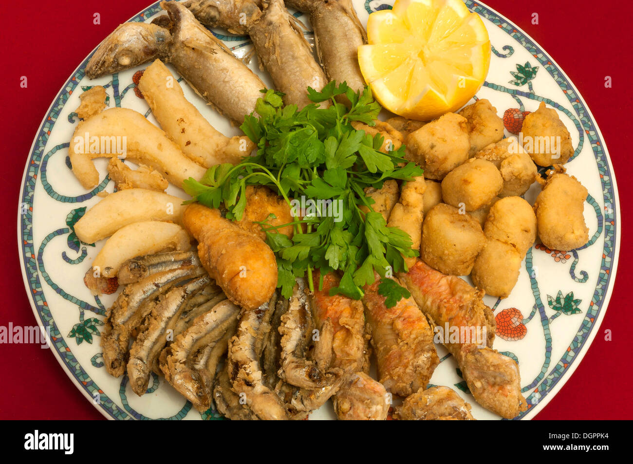 Typical fried fish, Region of Andalusia, Spain, Europe Stock Photo - Alamy