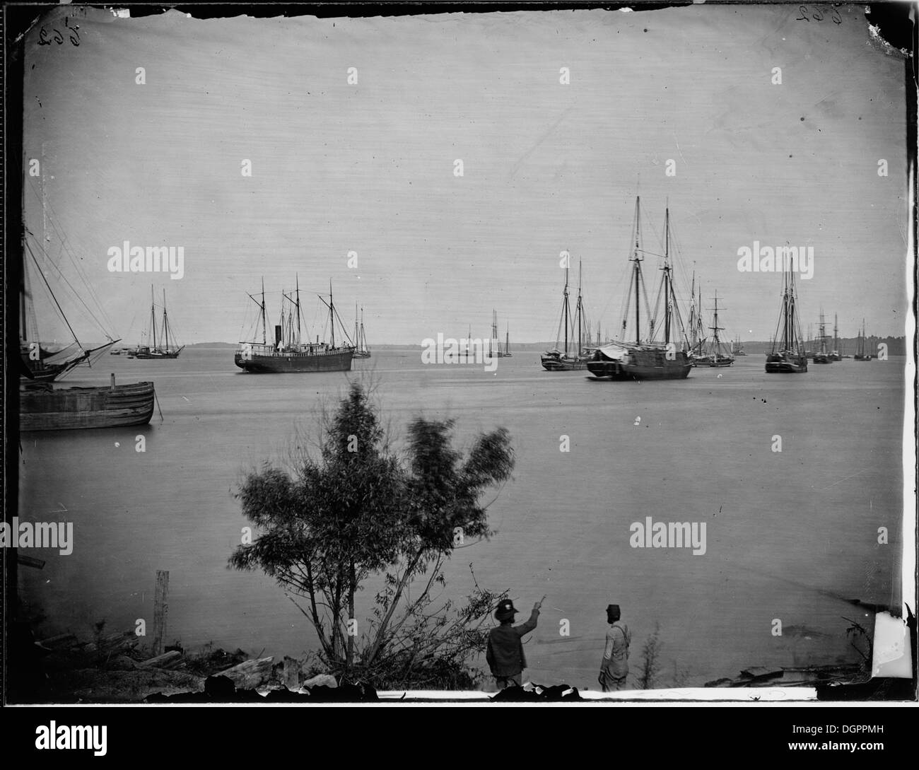 Group of cargo ships Black and White Stock Photos & Images - Alamy