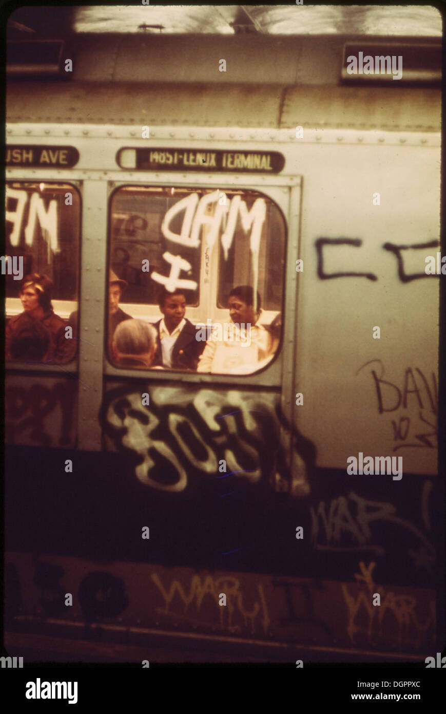 MANY SUBWAY CARS IN NEW YORK CITY HAVE BEEN SPRAY-PAINTED BY VANDALS ...