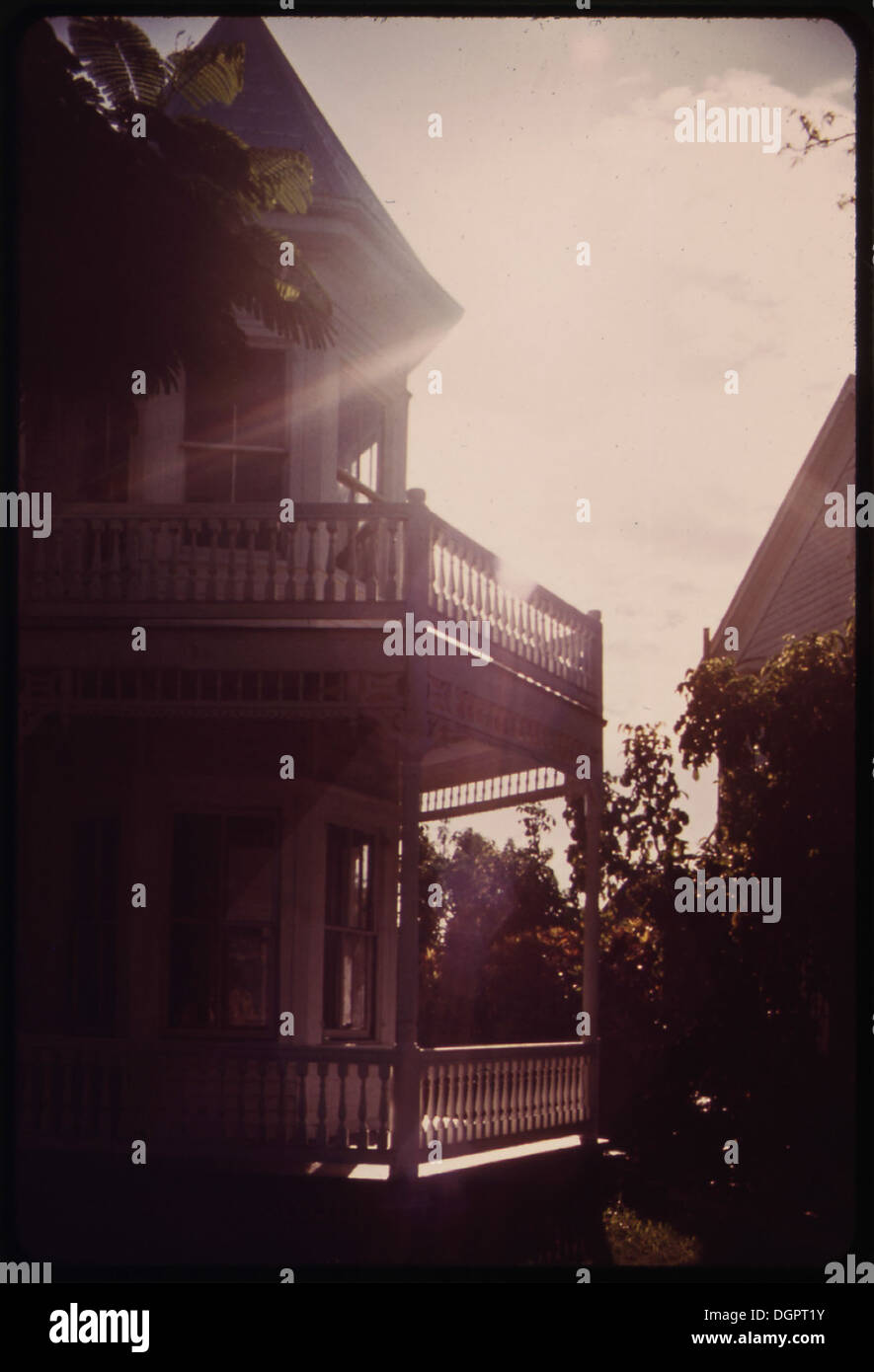 A historic wooden house in Key West, designed in the intricate Bahamian ...
