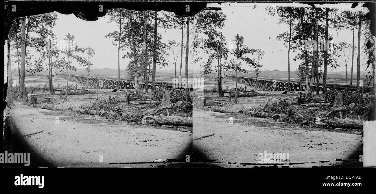 A railroad trestle is shown as a key structural component for train ...