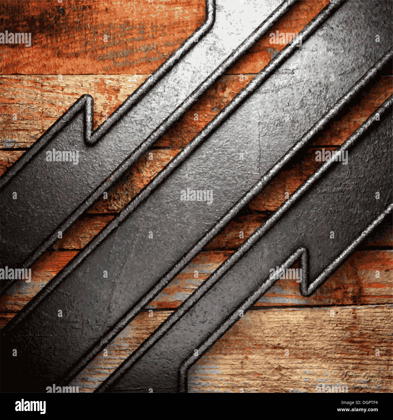 metal and wood background Stock Photo - Alamy