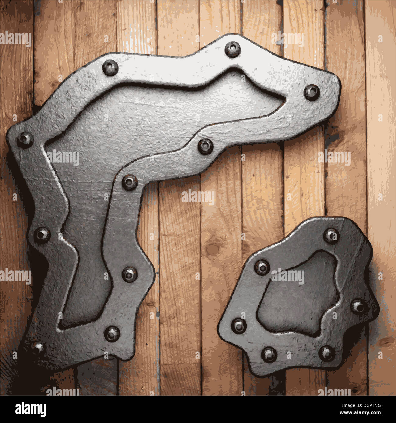 metal and wood background Stock Photo - Alamy