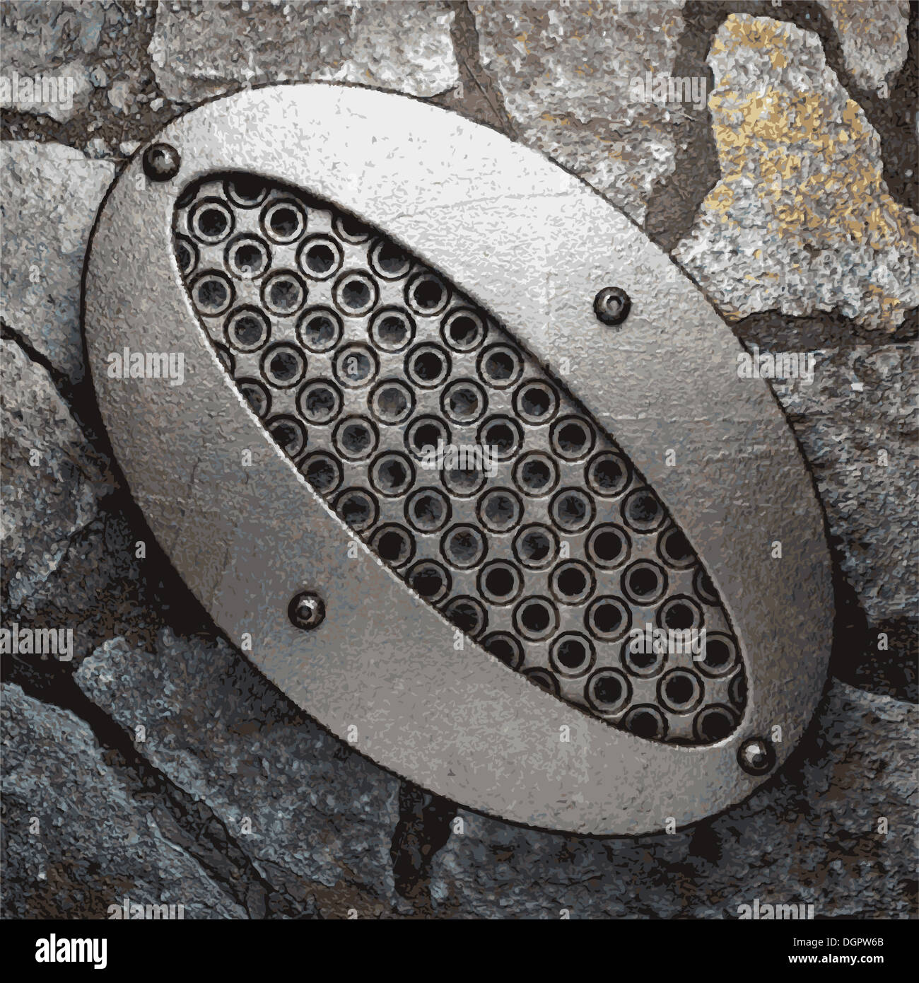 metal and stone background Stock Photo - Alamy
