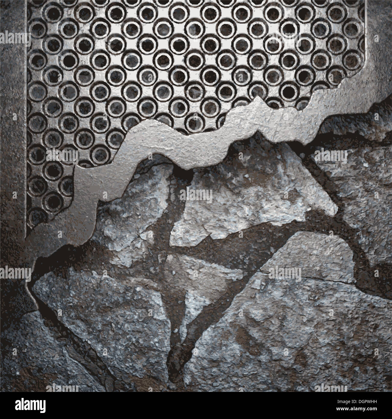 metal and stone background Stock Photo - Alamy