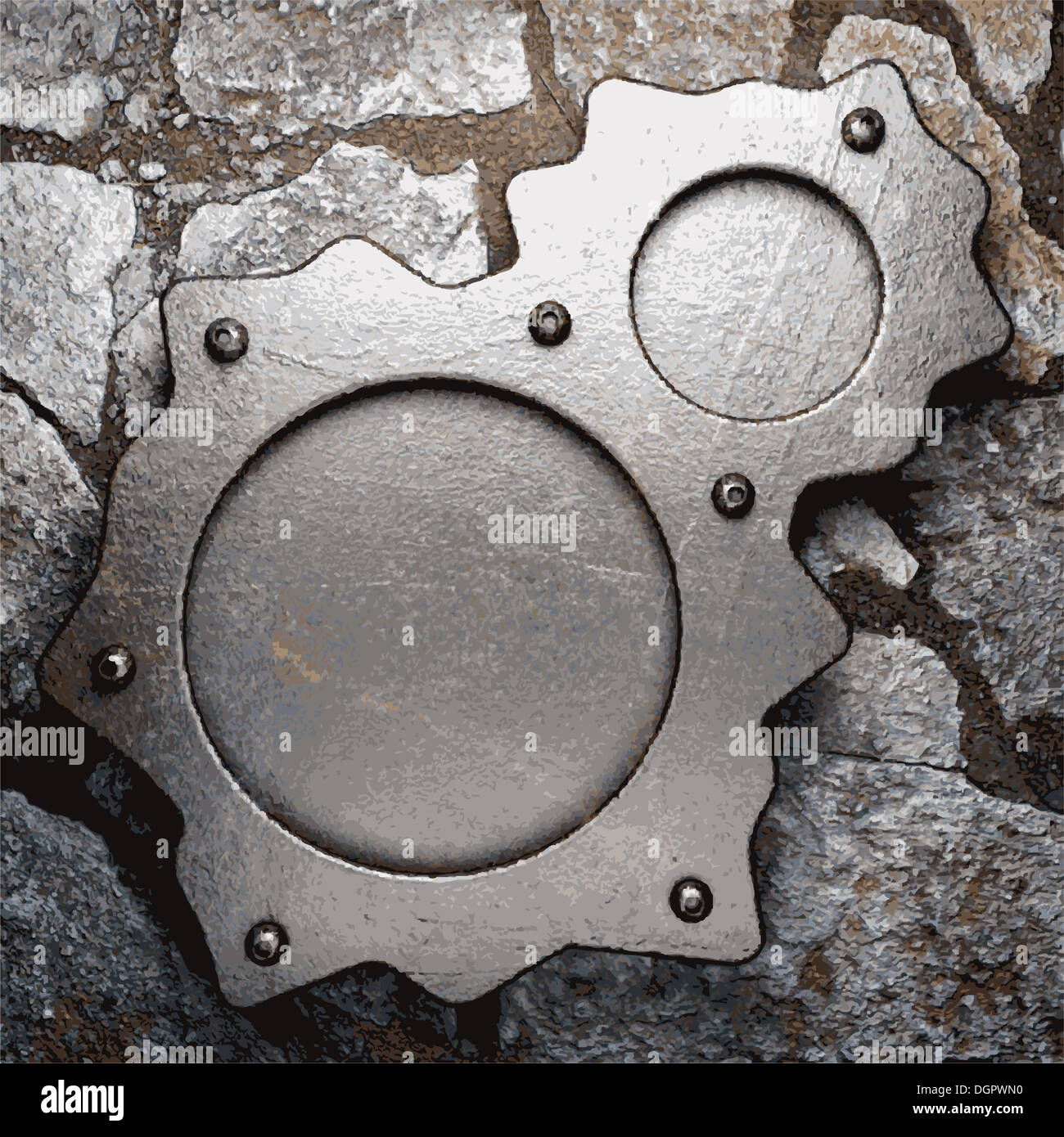 metal and stone background Stock Photo - Alamy