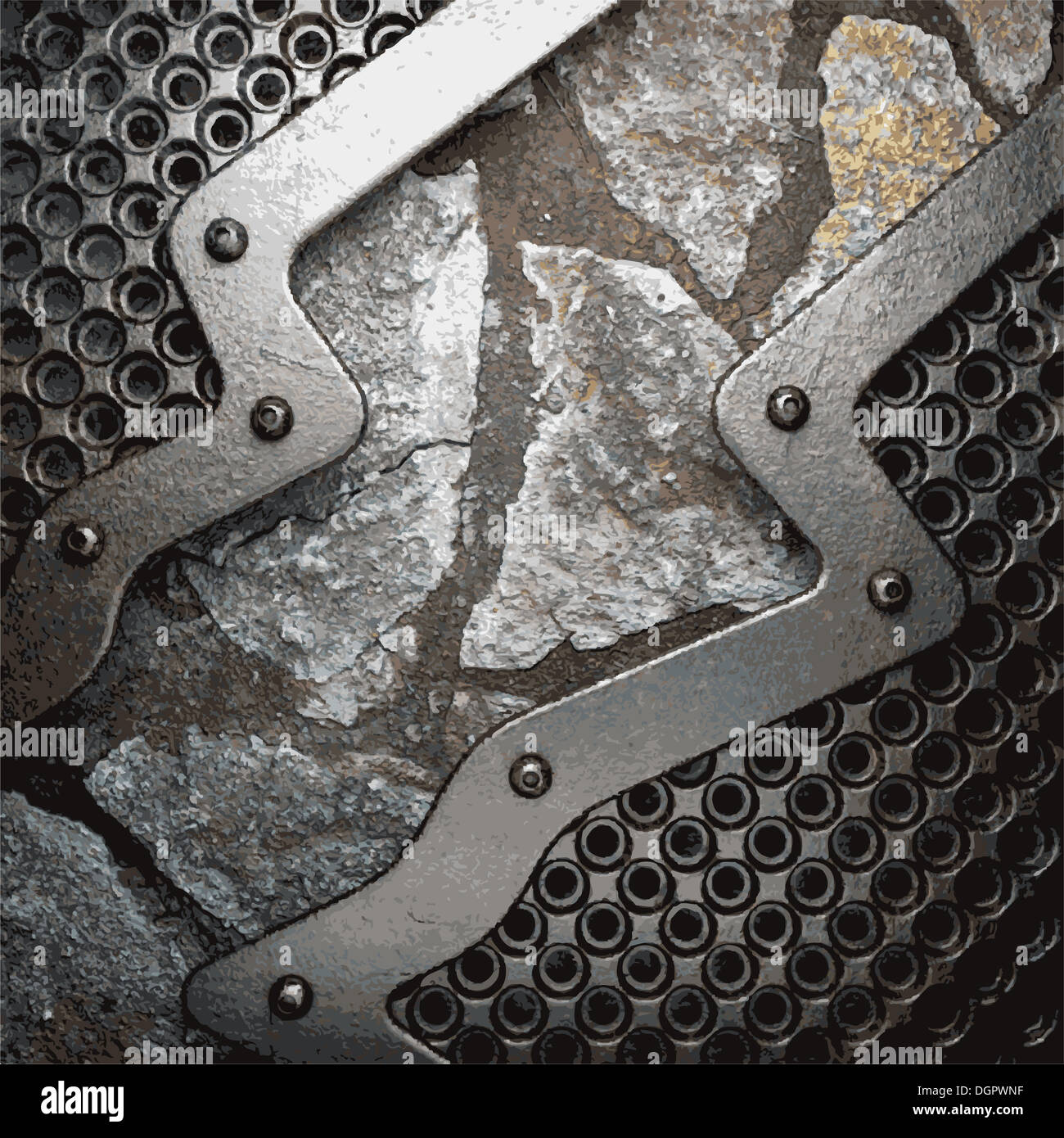 metal and stone background Stock Photo - Alamy