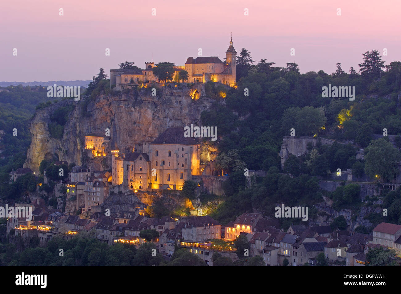 Rocamadour, Midi-Pyrenees Region, Lot Department, France, Europe Stock ...