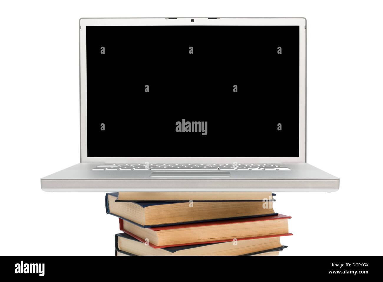 books and laptop Stock Photo - Alamy