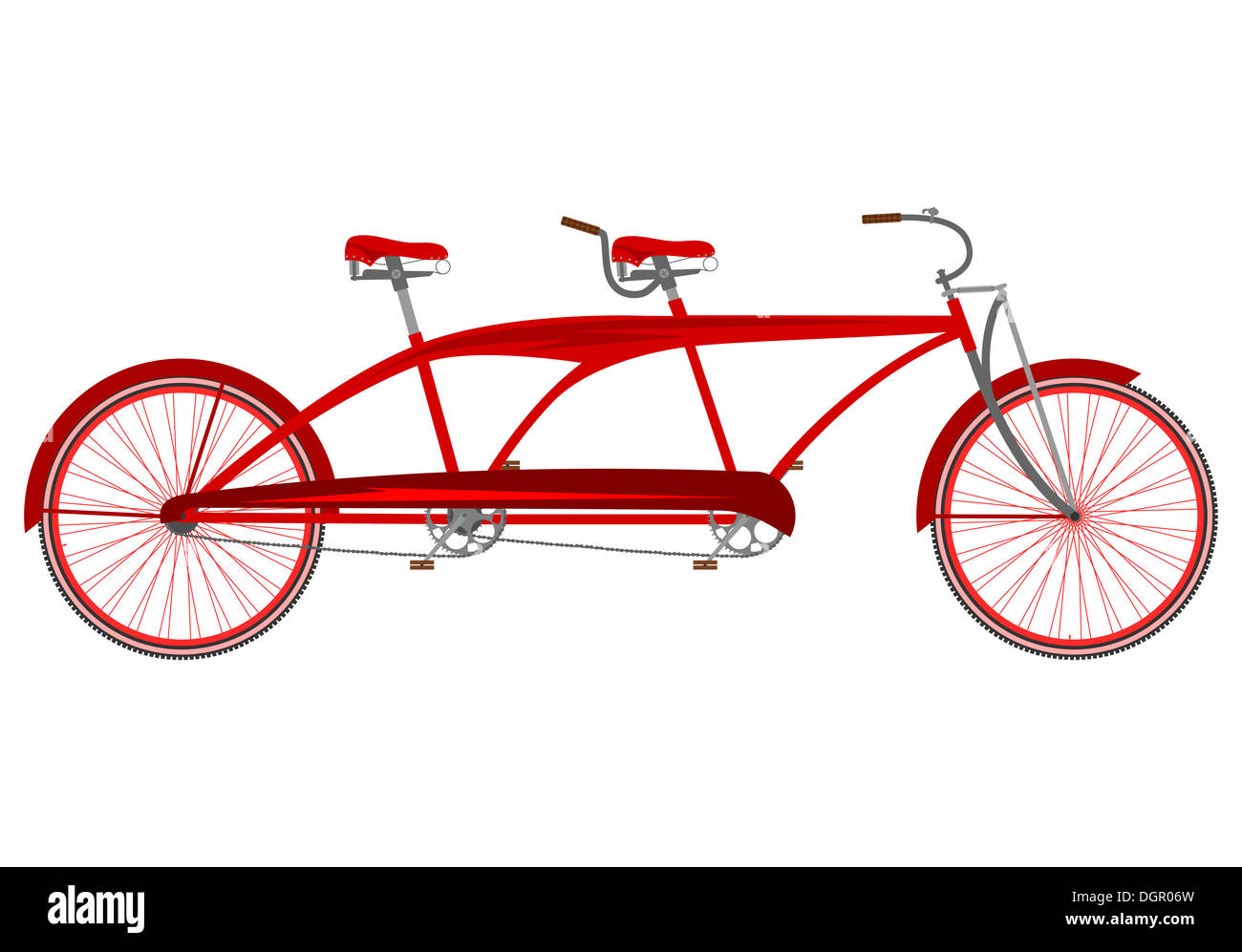 Vintage tandem bike hi-res stock photography and images - Alamy