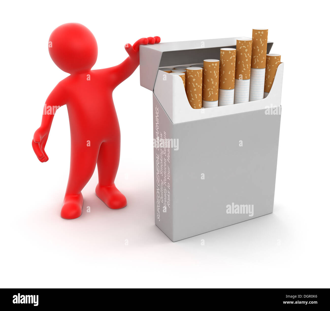 Man and Cigarette Pack (clipping path included Stock Photo - Alamy