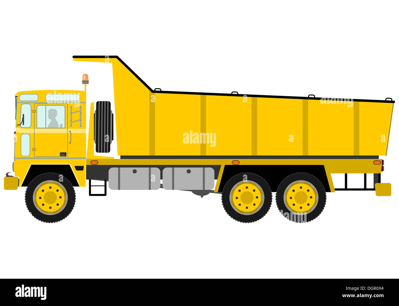 Illustration cartoon tipper truck work hi-res stock photography and ...