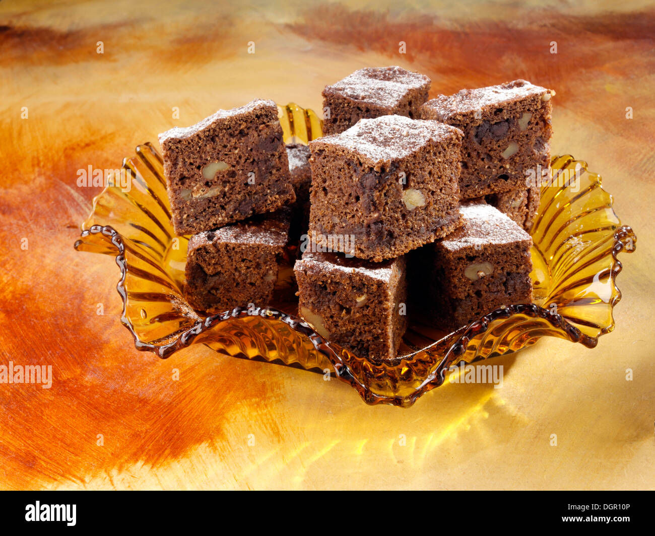 Dense chocolate brownies hi-res stock photography and images - Alamy