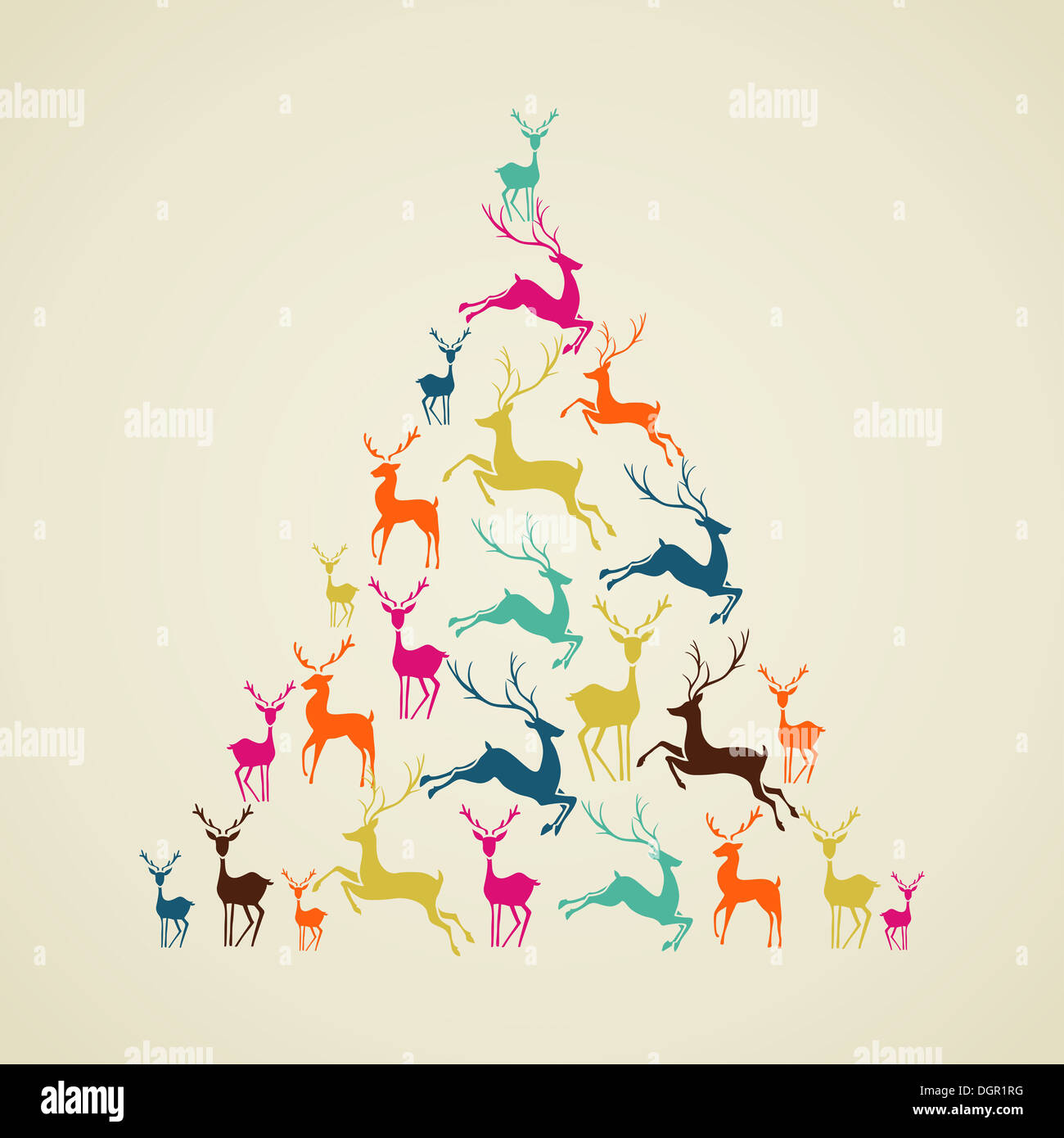 Triangle shape reindeer hi-res stock photography and images - Alamy