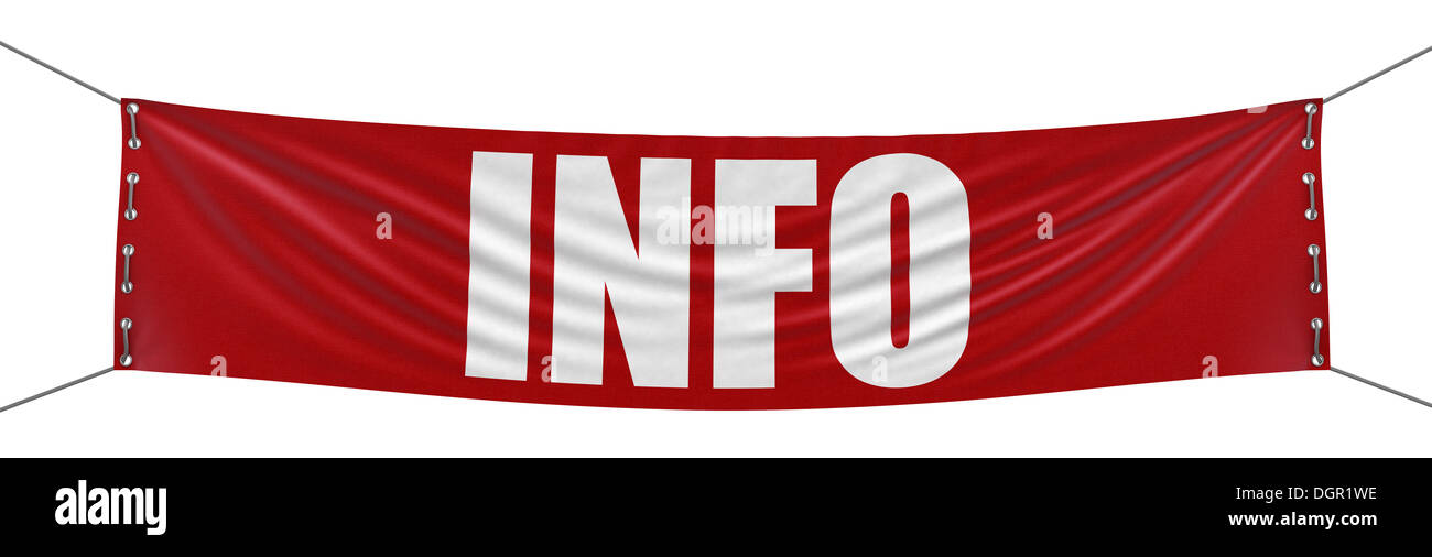 Banner info Cut Out Stock Images & Pictures - Alamy