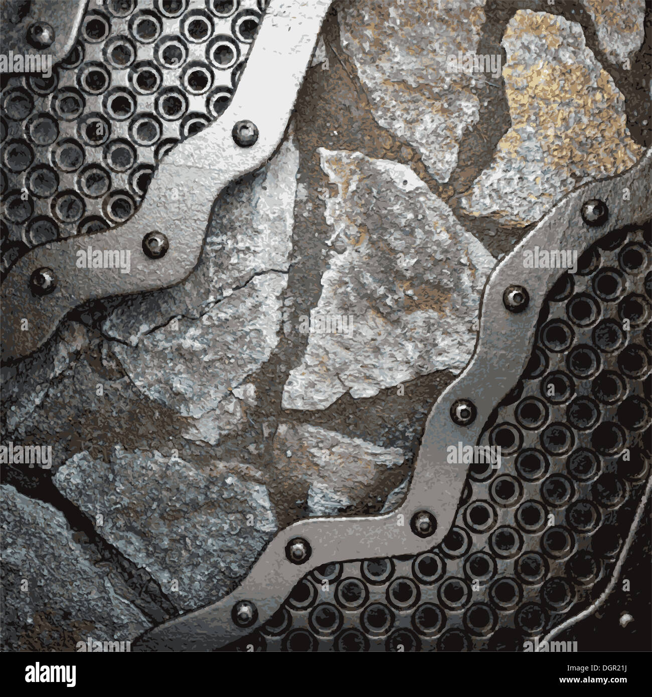 metal and stone background Stock Photo - Alamy