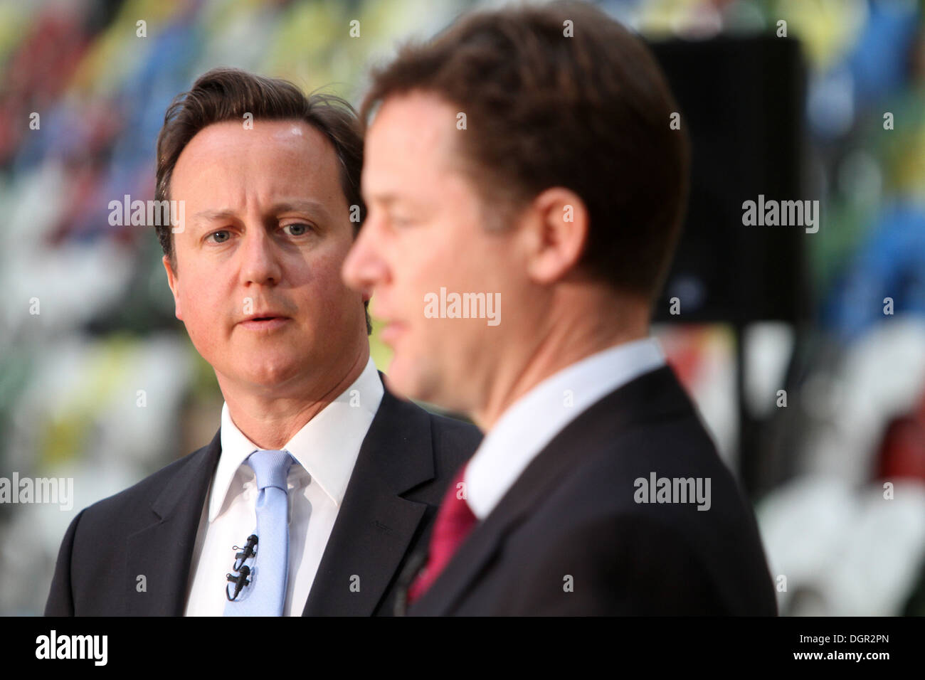 UK Prime Minister, David Cameron and Deputy Prime Minister, Nick Clegg ...