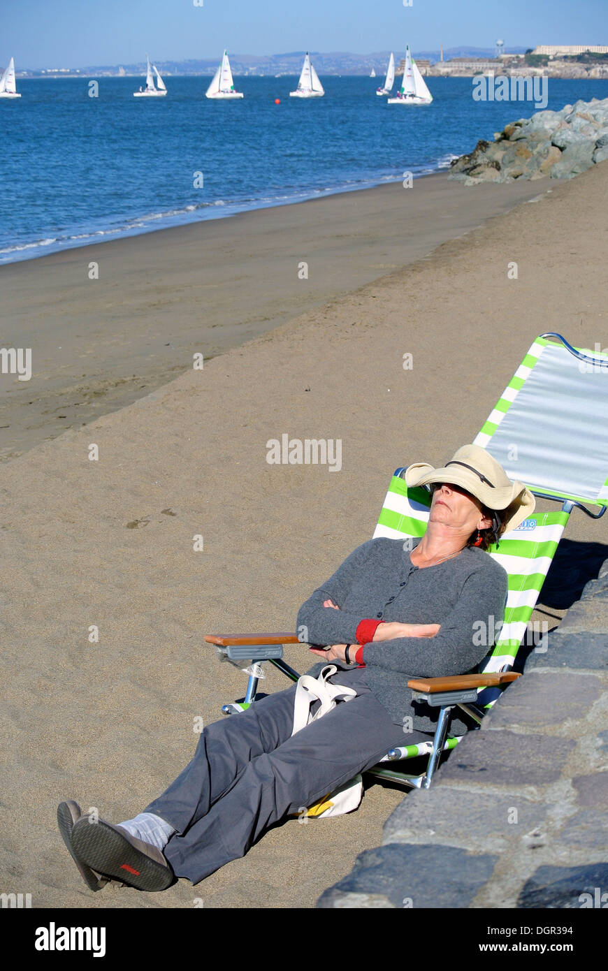 On beach in san hi-res stock photography and images - Alamy